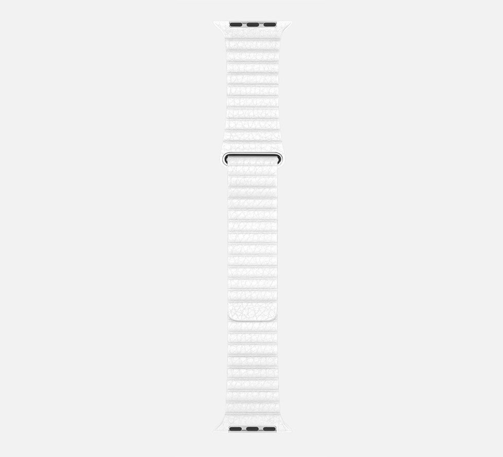WsC Leather Loop - Apple Watch Strap - White